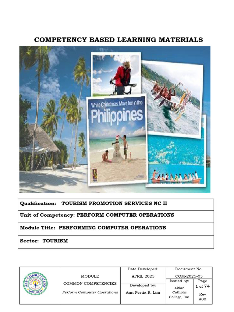 Common 3 Perform PC Operation | PDF | Printer (Computing) | Compact Disc