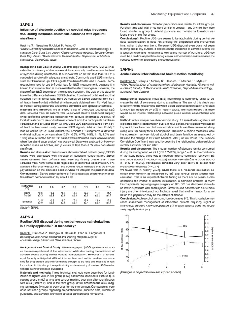 8. 3AP6-3 Influence of electrode position on spectral edge frequency 95 ...