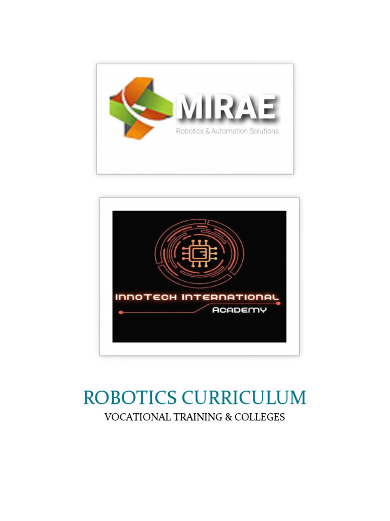 Tvet & Colleges Robotics Curriculum | PDF | Robotics | Automation