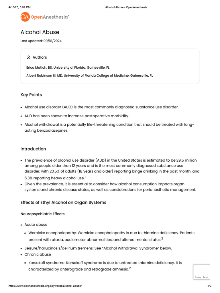 Alcohol Abuse | PDF | Hepatitis | Alcoholism