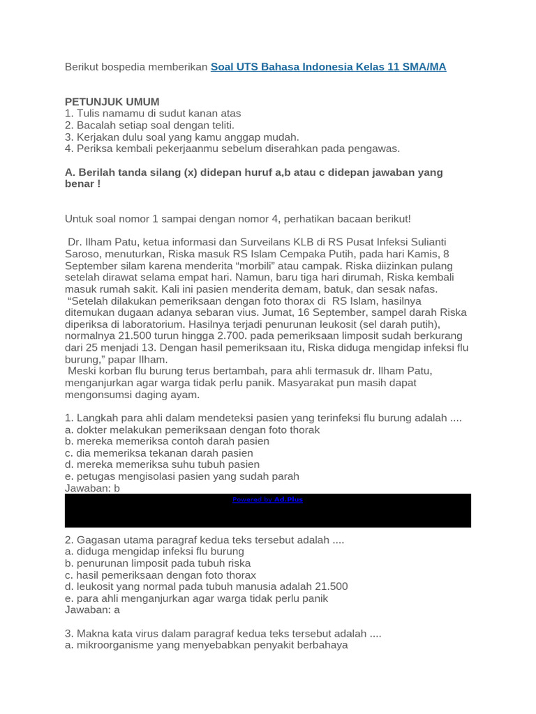 Soal Uts Klas Xi SMT 2 | PDF