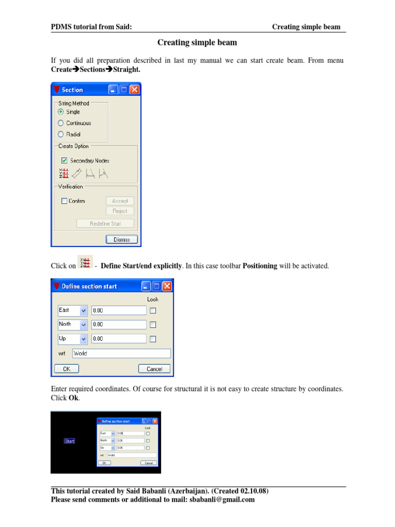 PDMS Simple Beam Creation Tutorial | PDF