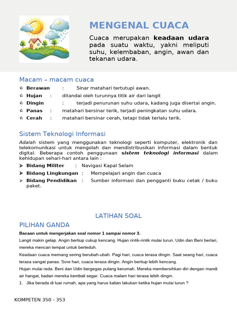 Mengenal Cuaca | PDF