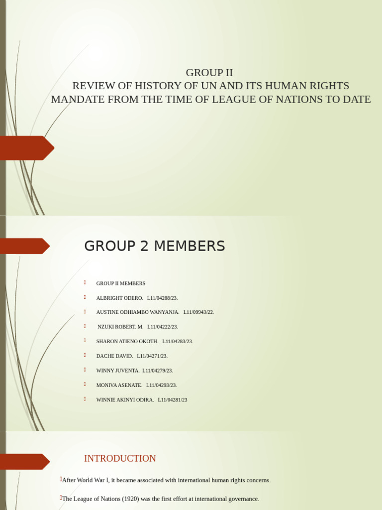 UN Human Rights Evolution: League to Now | PDF | Human Rights | United ...