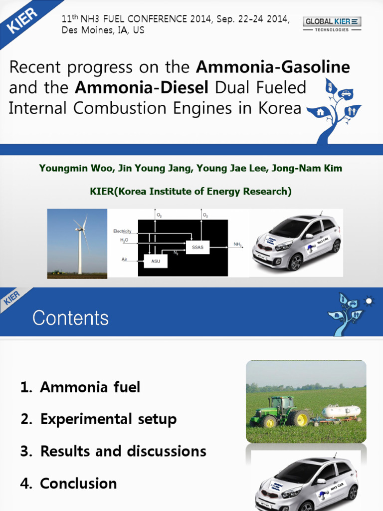 Ammonia Dual Fuel Vehicle Research | PDF | Diesel Engine | Engines