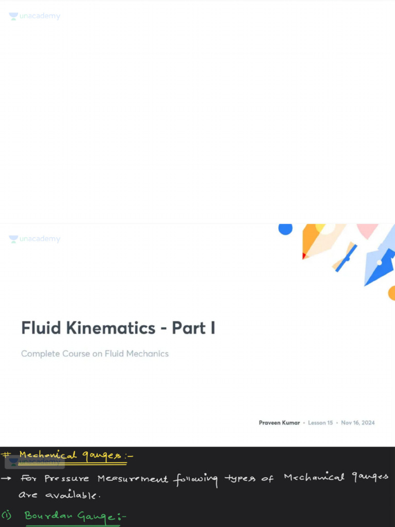 Fluid Kinematics - Part I With Anno 1731773418374 | PDF