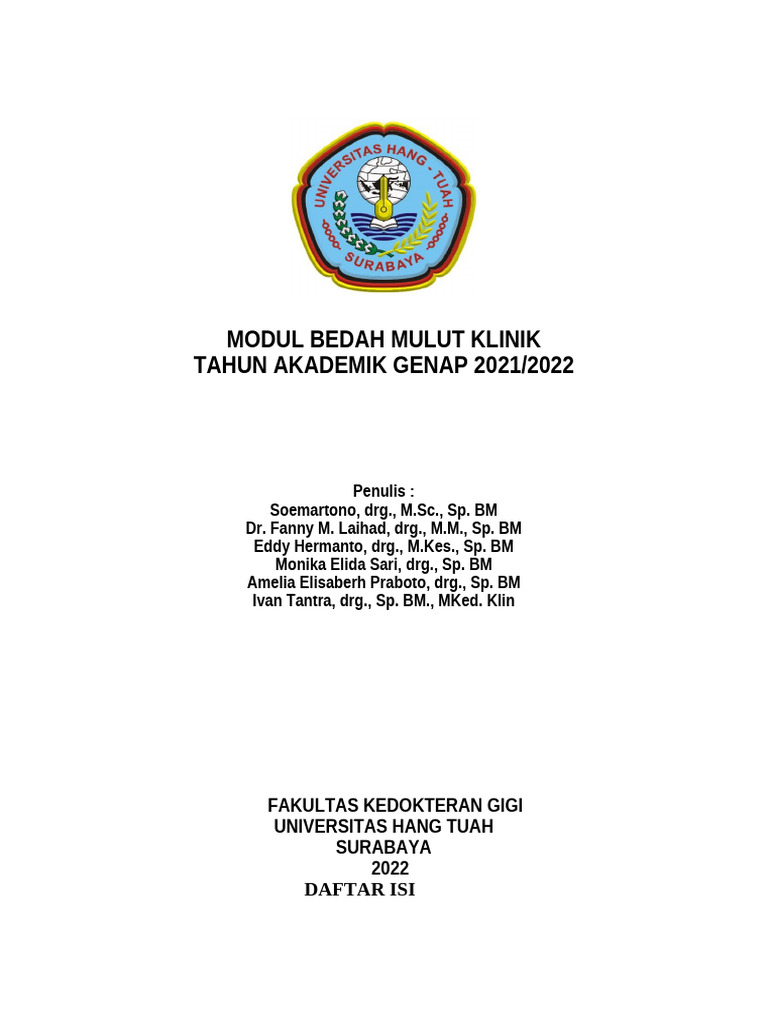 3 Modul Bedah Mulut Klinik Genap 21-22 | PDF