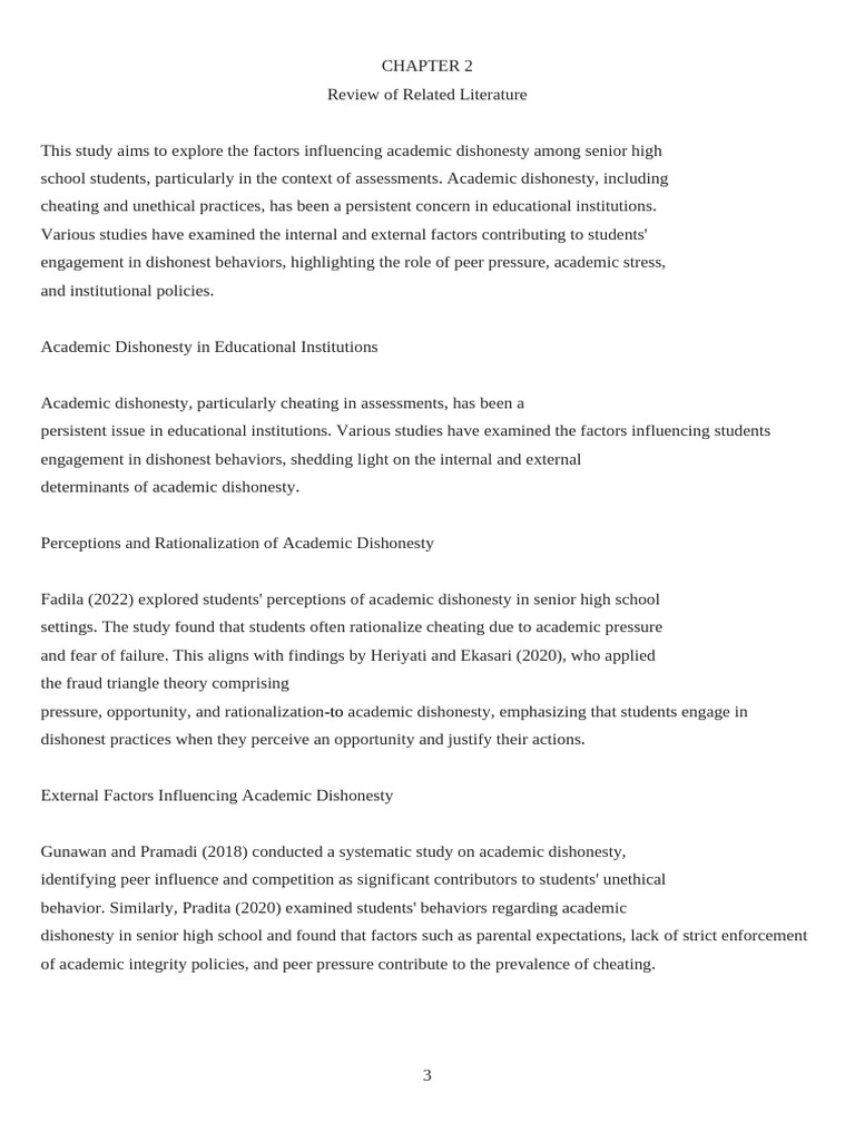 chapter 2 a | PDF | Academic Dishonesty | Behavior