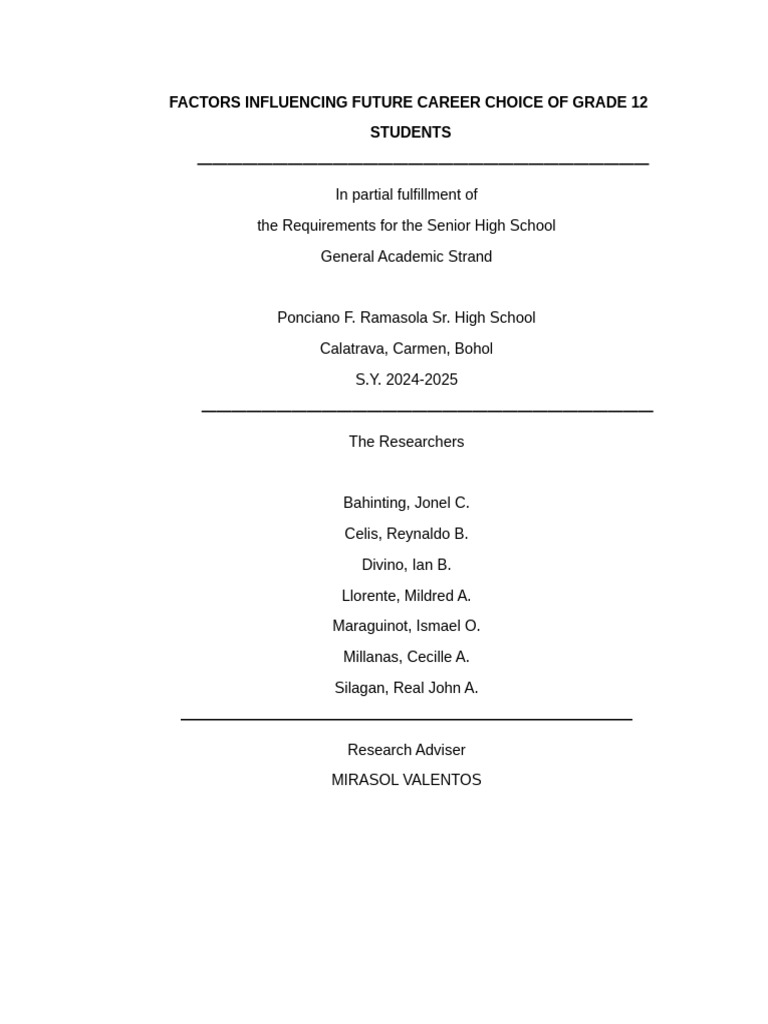 Mildred's Group Thesis#1 | PDF | Cognition | Psychology