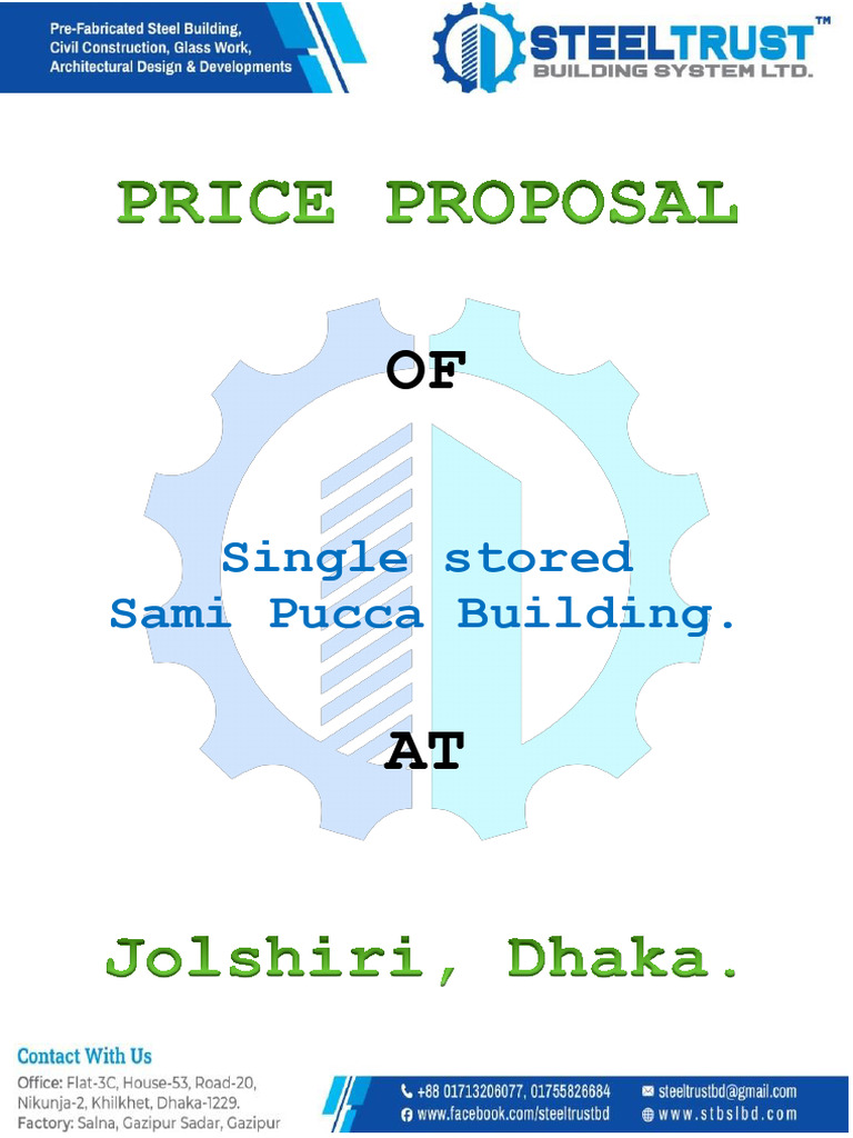 Price Proposal of Sami Pucca Shed Building | PDF | Concrete | Building Technology