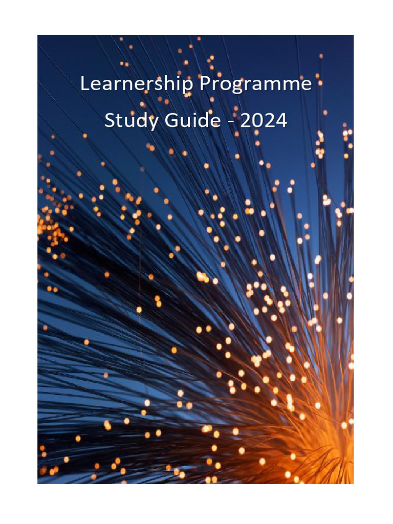Learnership Study Guide 2024 | PDF | Fiber Optic Communication ...