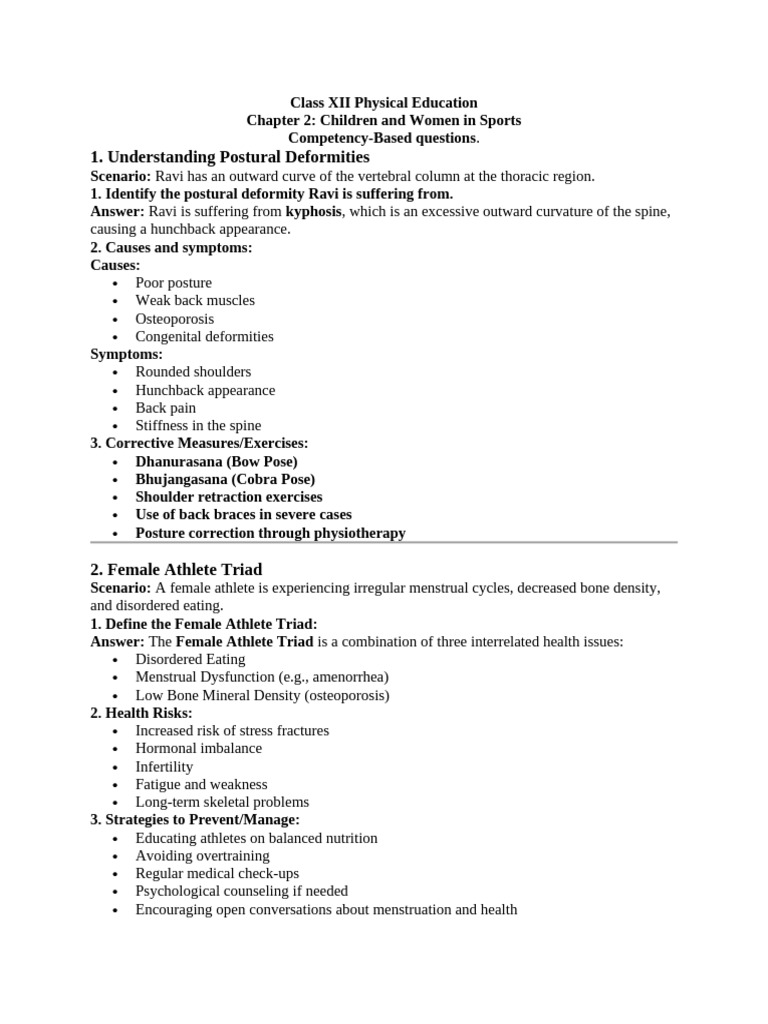 Class XII - Chapter II - CBQ | PDF | Menstruation | Medical Specialties