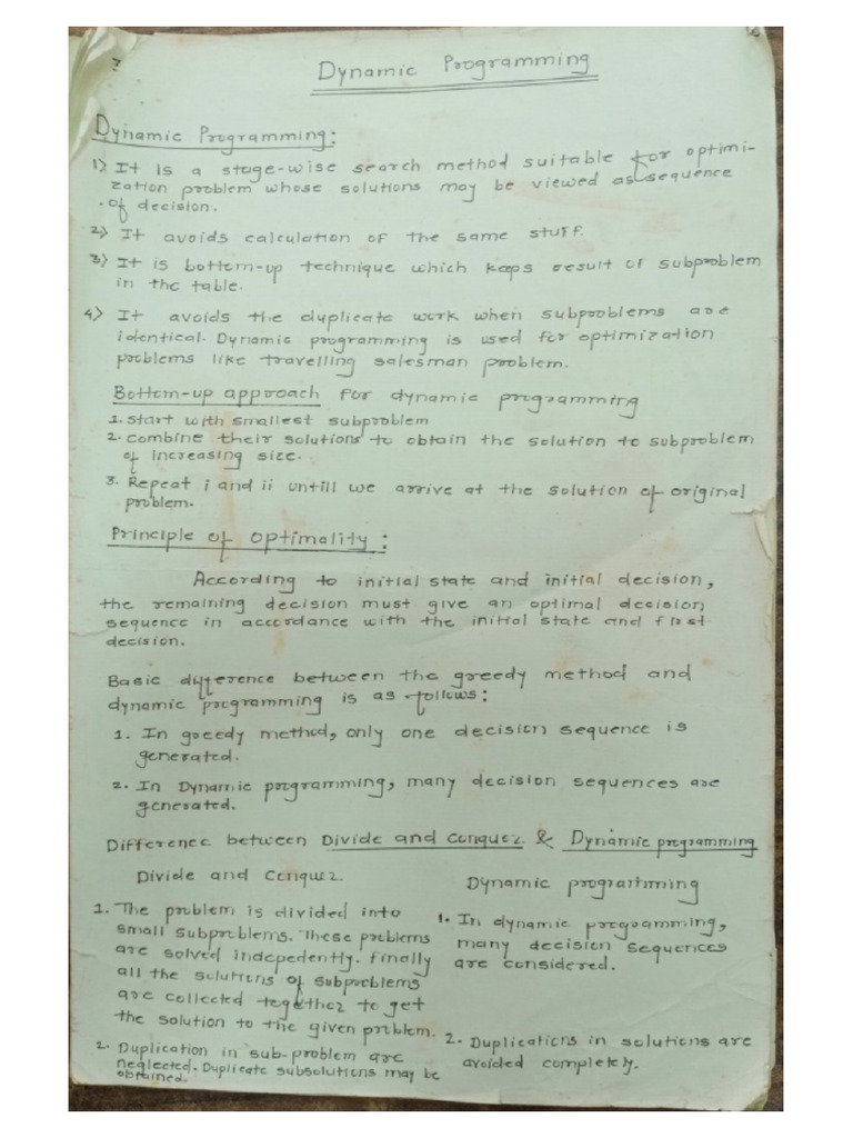 Dynamic Prog | PDF