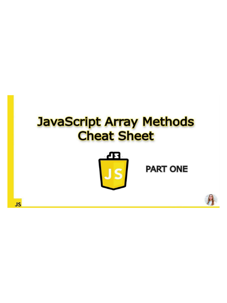 Javascript Array Methods | PDF