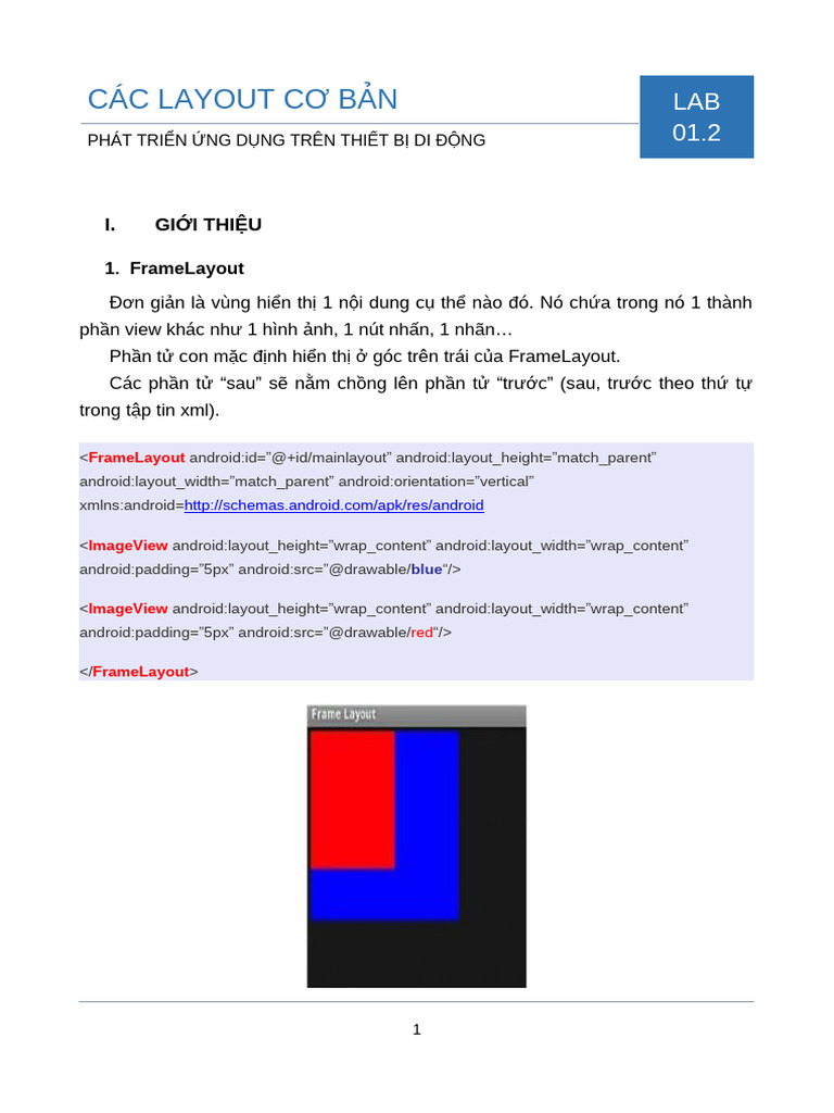 Lab01.2_ Basic layouts | PDF