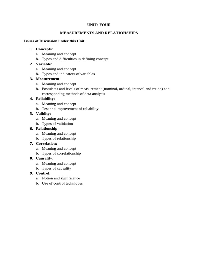 Unit 4-Measurement, Scaling and Sampling | PDF | Level Of Measurement | Attitude (Psychology)