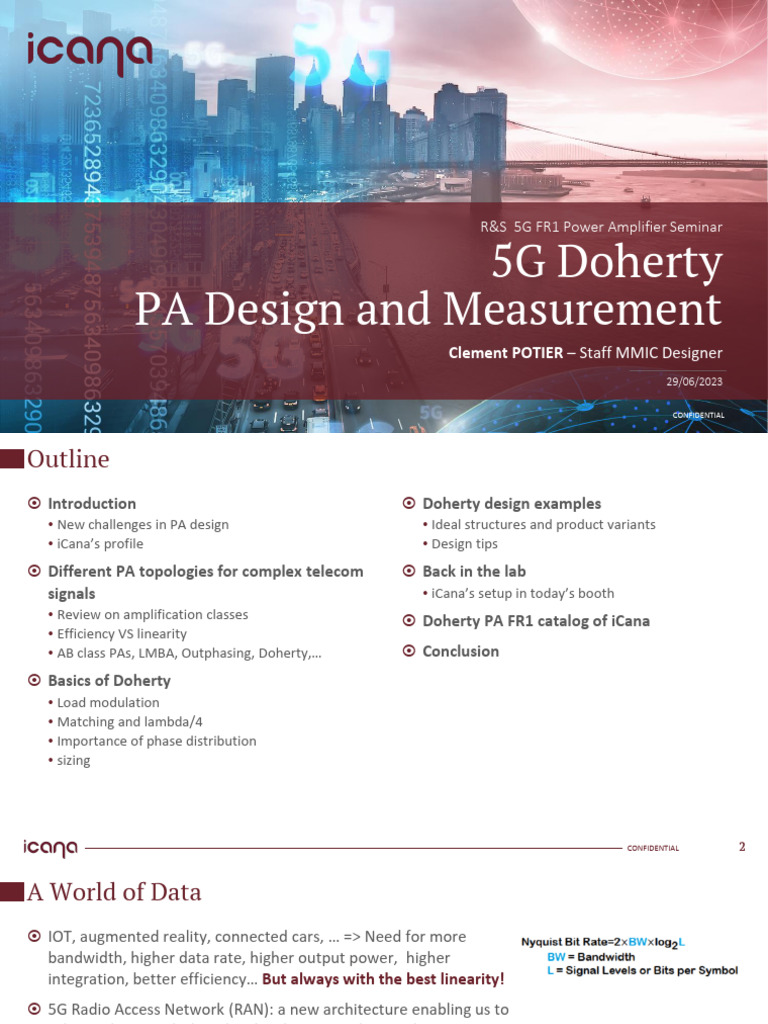 5G Doherty PA Design and Measurement | PDF | Amplifier | Computer ...