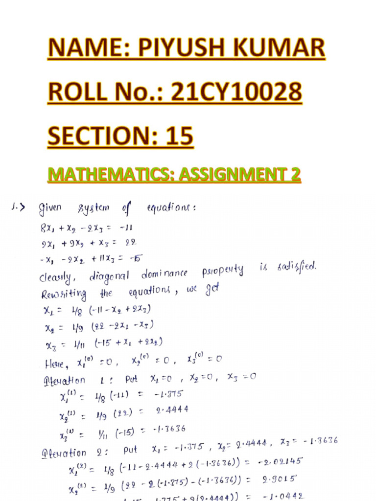 21cy10028 Math-2 | PDF