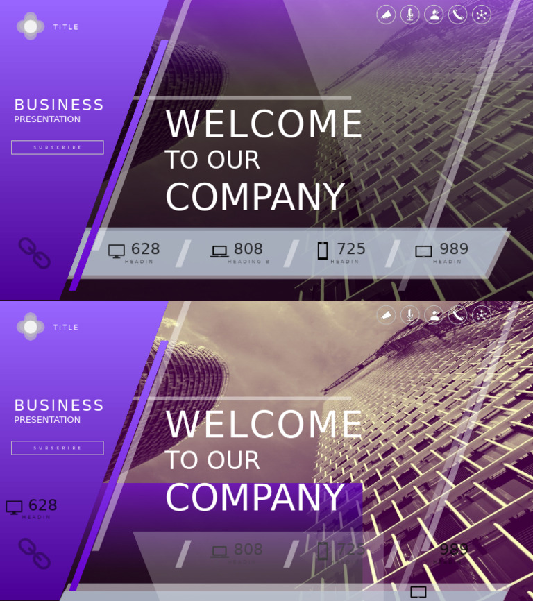 Most Beautiful Our Company Presentation Slide Design in Microsoft ...