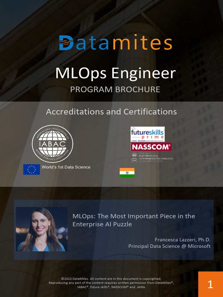 MLOps Brochure Datamites India V6.1 | PDF | Version Control | Python ...