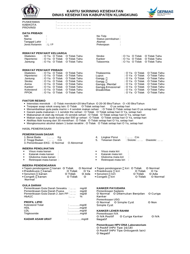 FORM DD PTM Sesuai Aplikasi ASIK | PDF
