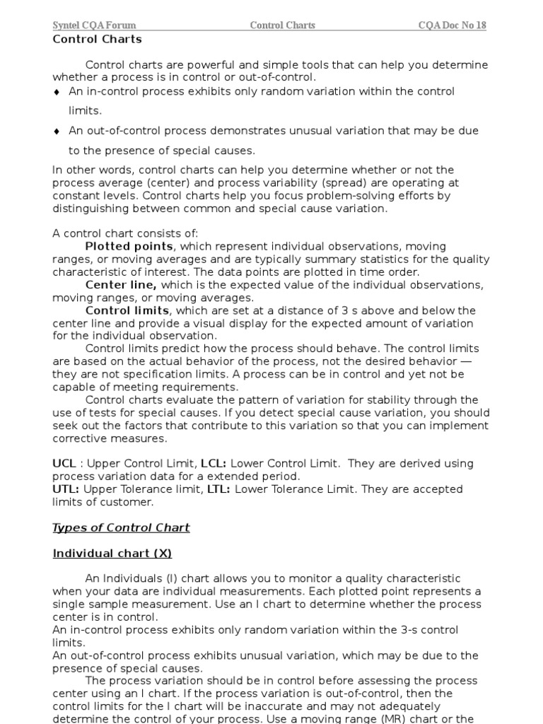 18 Control Charts | PDF | Statistical Analysis | Teaching Mathematics