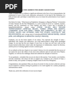 Grade 6 Graduation Pledge of Loyalty | PDF | Gratitude