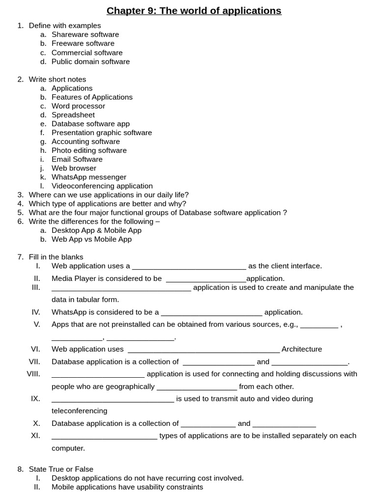 Understanding Application Types and Uses | PDF | Application Software ...