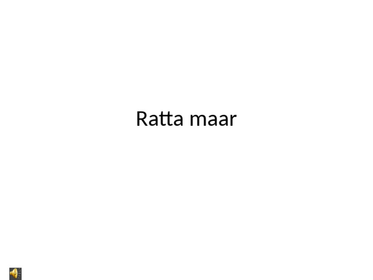 Ratta Maar | PDF
