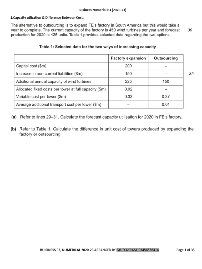 Final P3 NUMERICAL WORKSHEET UPDATED | PDF | Elasticity (Economics) | Investing