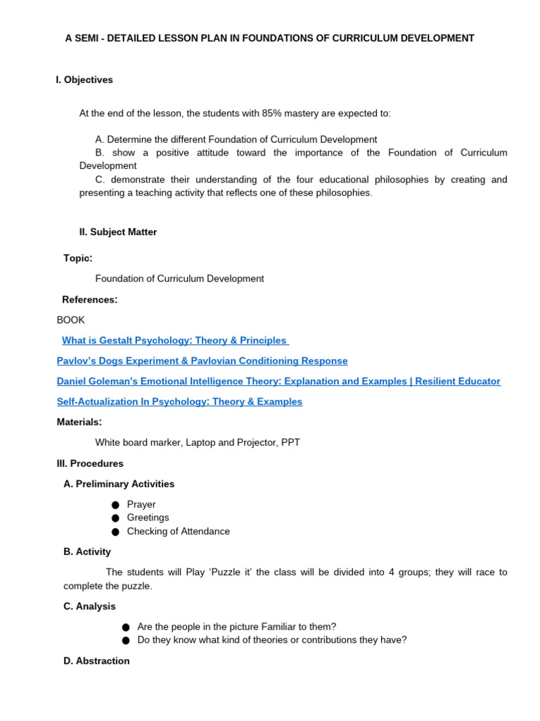 Foundation Curriculum 1 | PDF | Curriculum | Learning