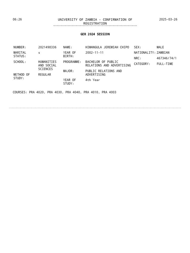 Confirmation Slip | PDF