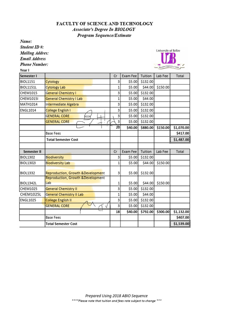 Associates Degree in Biology | PDF | Biology | Life Sciences