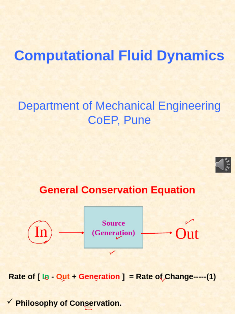 5 de CFD General Conservation Equation | PDF
