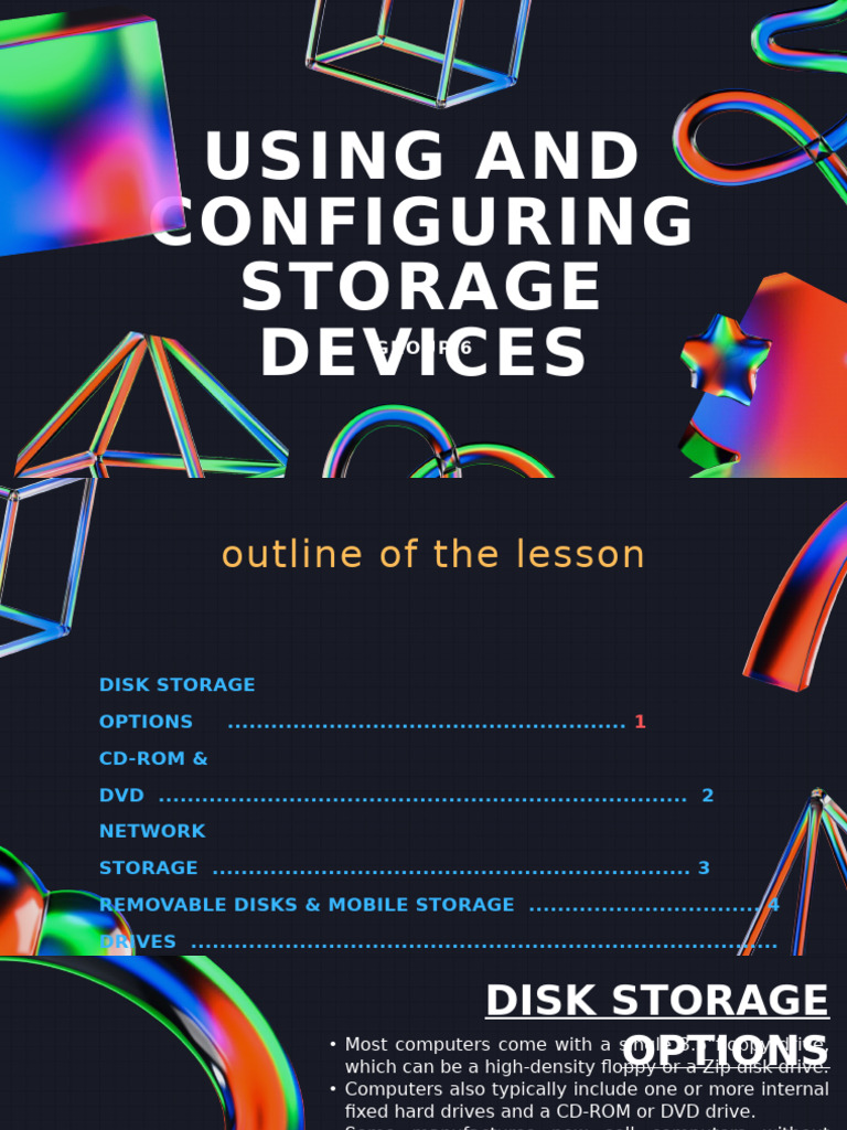 Using and Configuring Storage Devices | PDF | Compact Disc | Cd Rom