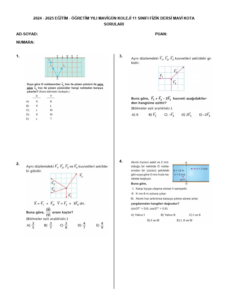 fizik 2 tekrar | PDF
