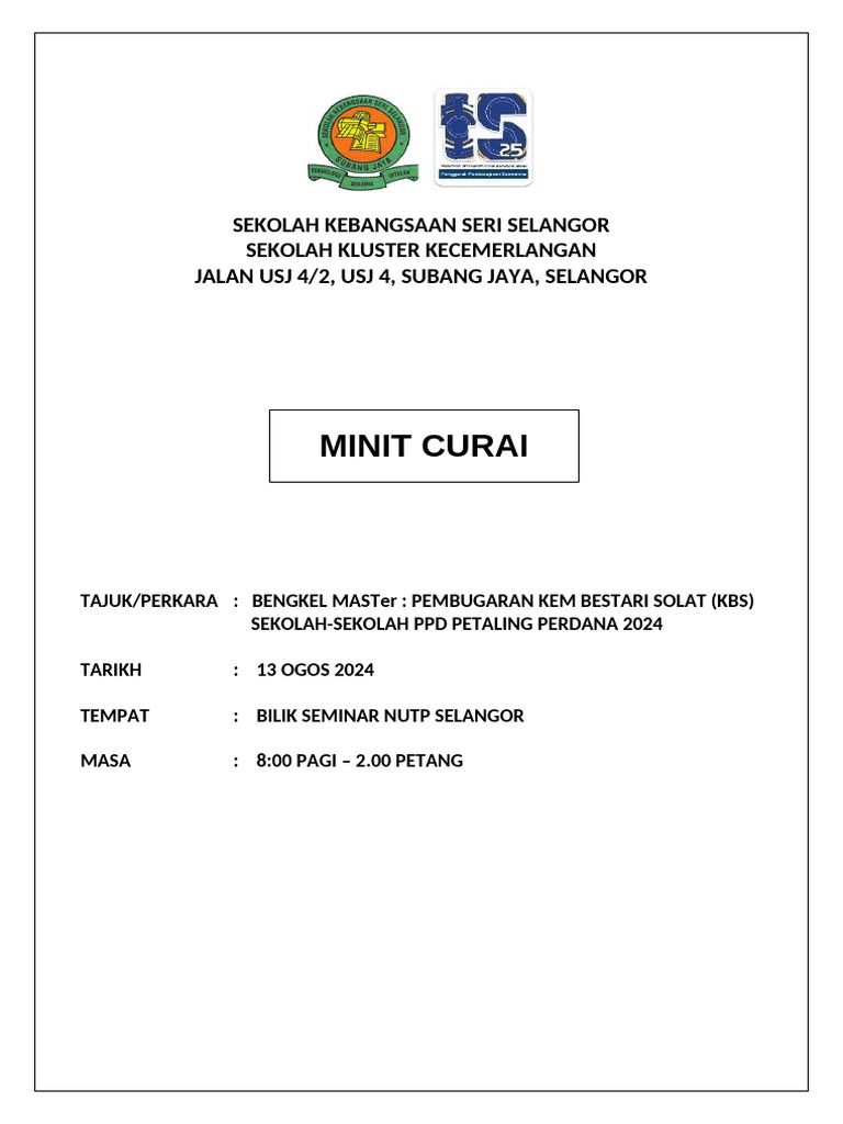 Minit Curai KBS | PDF