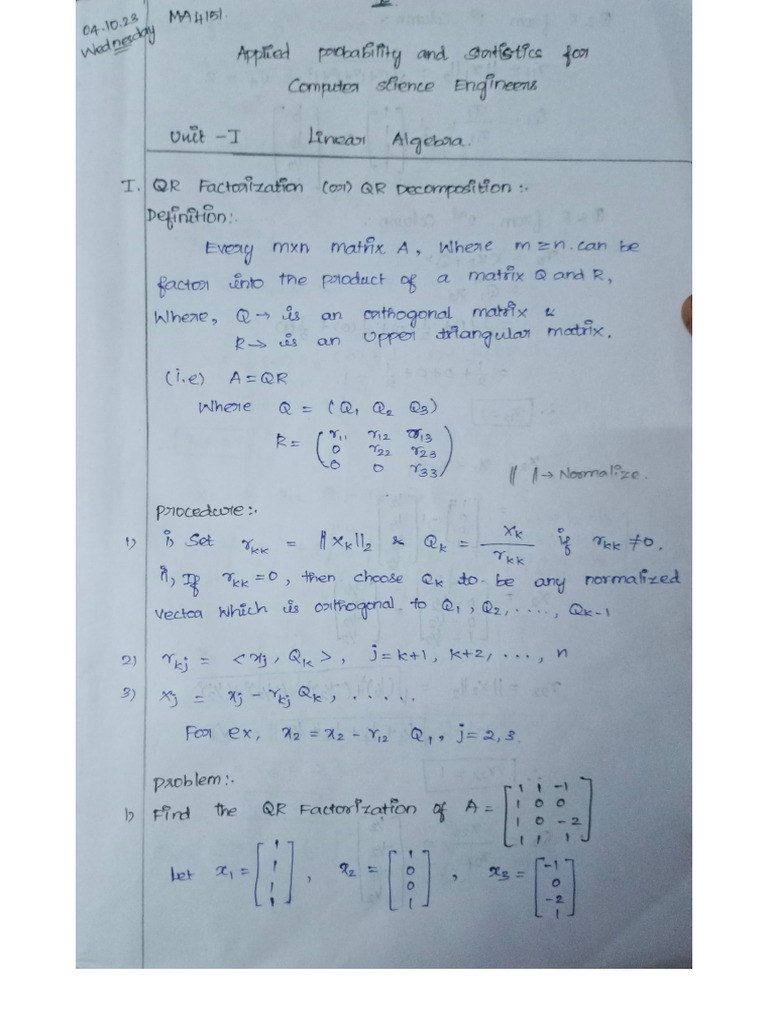 Maths Unit-1 | PDF
