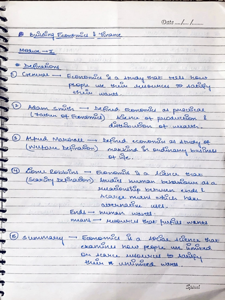 Module 1 Economics Pdf