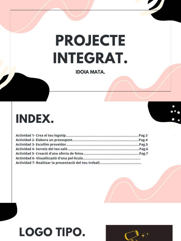 PROJECTE INTEGRAT. | PDF | Business | Economias