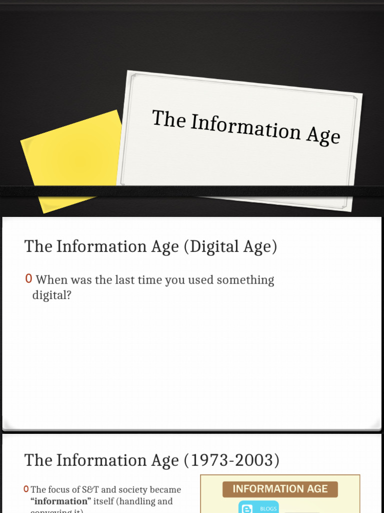 Lect4 Information Age 2 | PDF | Artificial Intelligence | Intelligence (AI) & Semantics