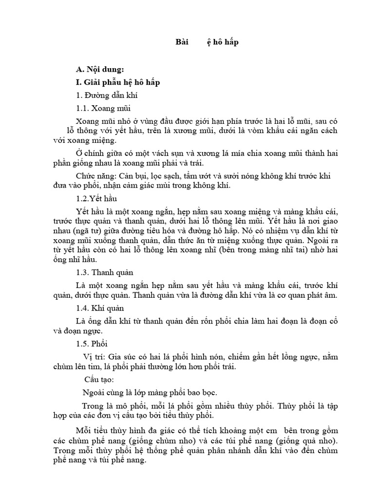 Bai 4. He ho hap | PDF