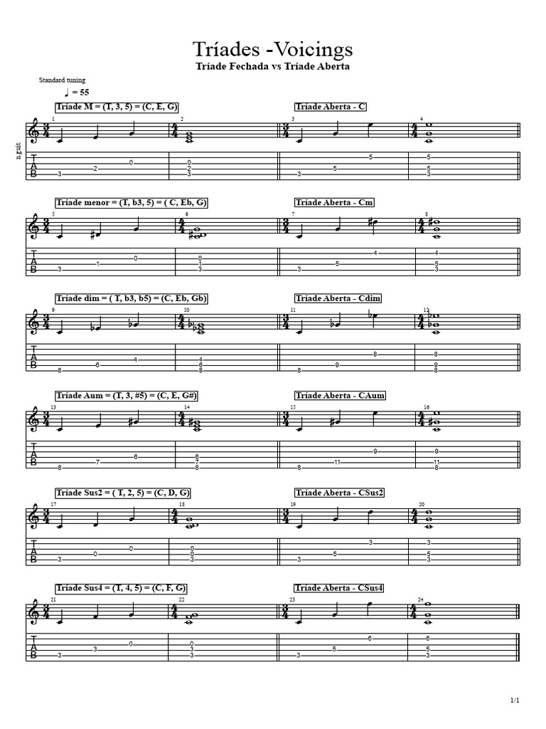 Tríades - Voicings | PDF