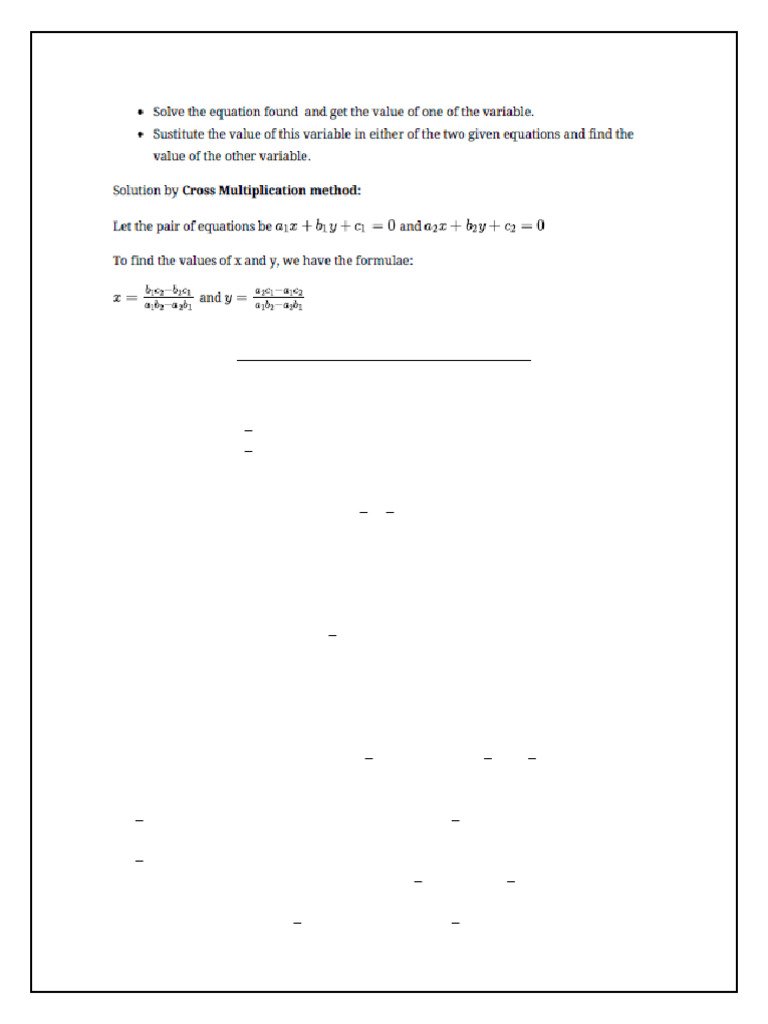 Assignment CH-3 Class 10 | PDF | Equations | System Of Linear Equations