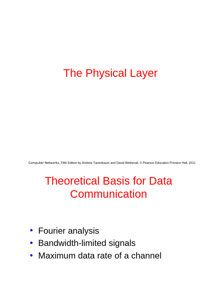 Understanding the Physical Layer in Networking | PDF | Modulation ...