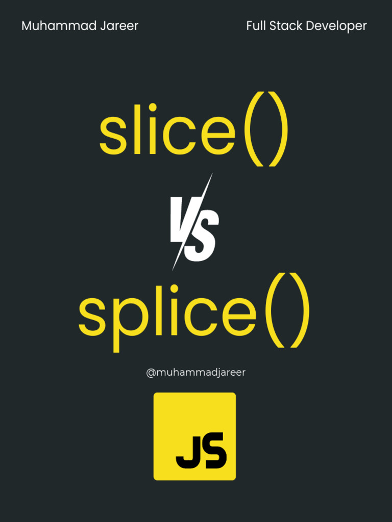 Slice VS Splice | PDF
