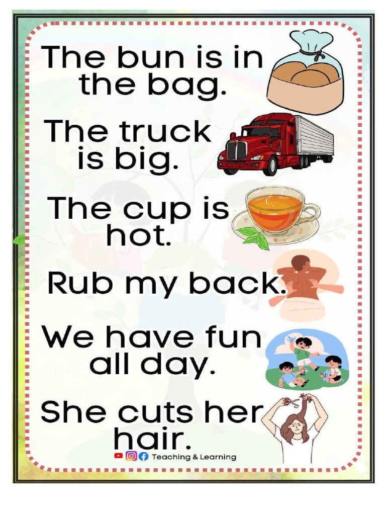 Reading Sentences | PDF