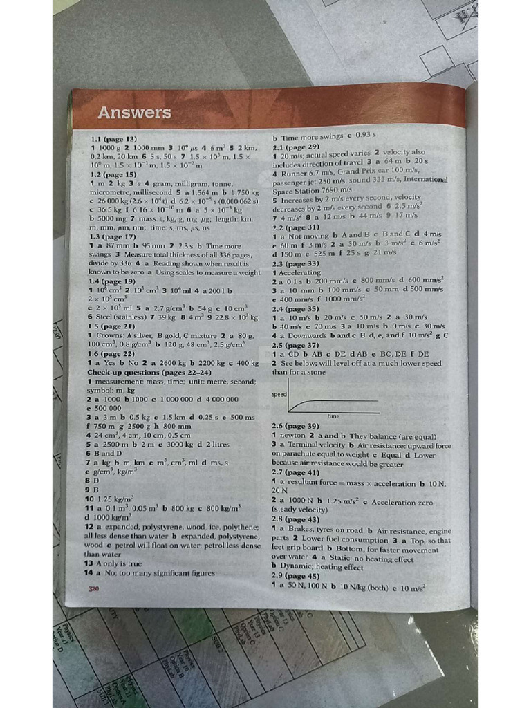 Physics IGCSE4thEd Answers | PDF
