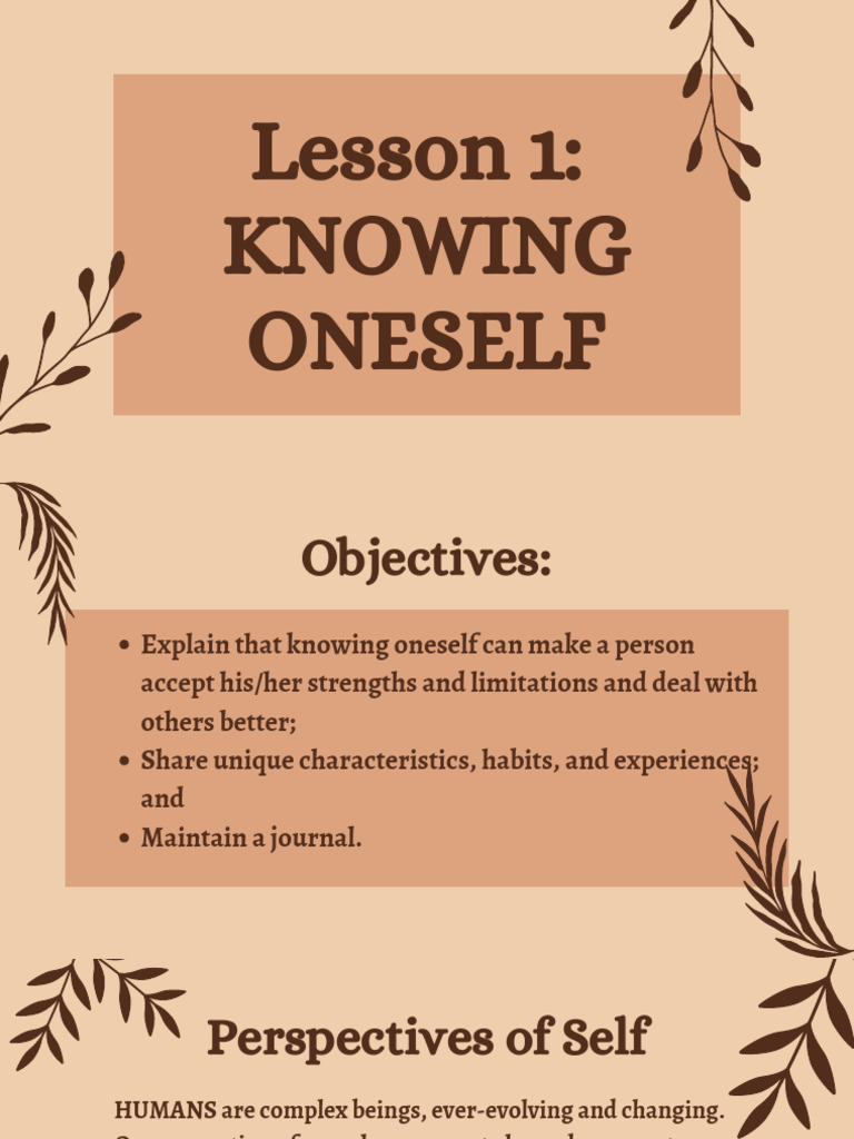 Lesson 1 Perdev | PDF