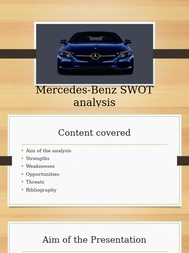 Mercedes Swot Analysis | PDF